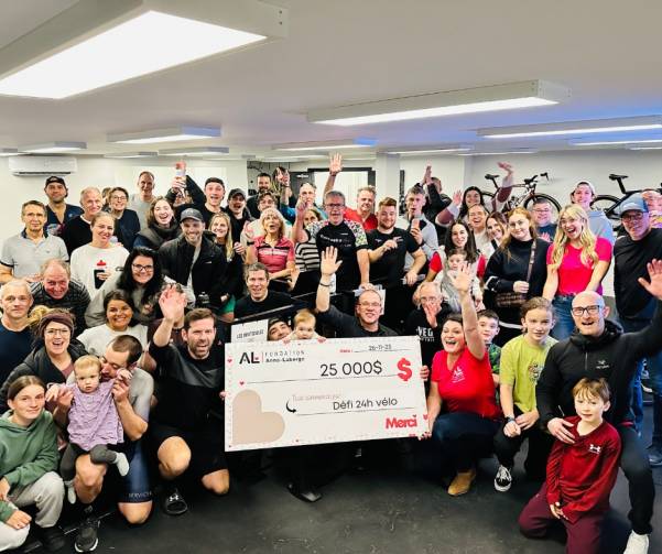 Fondation Anna-Laberge : 25 000 $ amassés en pédalant pour la santé ... Fondation Anna-Laberge : 25 000 $ amassés en pédalant pour la santé ...